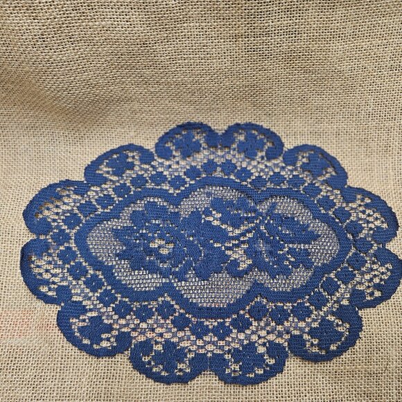 Handmade | Accents | Navy Blue Doily | Poshmark